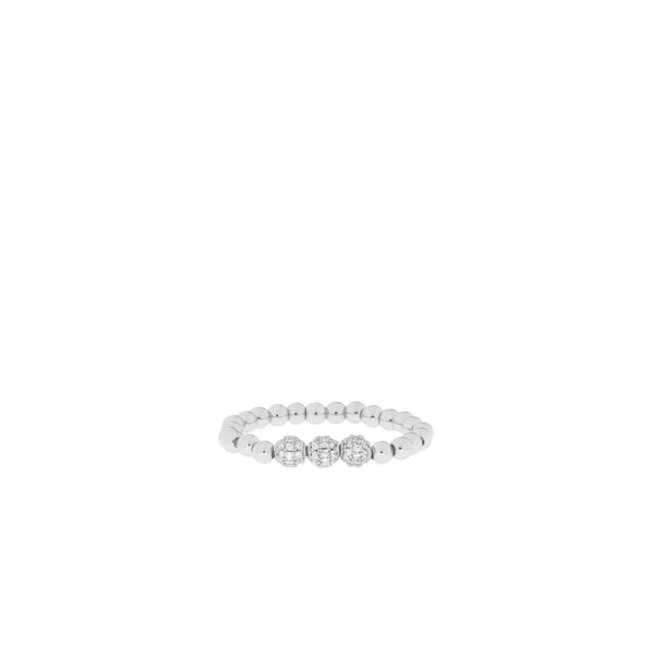 Triple Pave Stretch Ring – Chic Streets