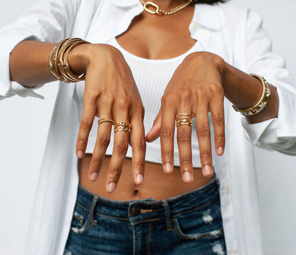 Adjustable Wrap Around Dotted Ring – Chic Streets