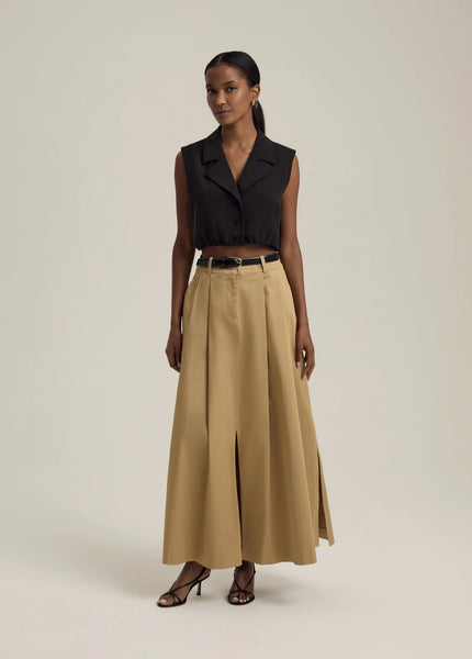 The Gabby Skirt ~ Sand – Chic Streets